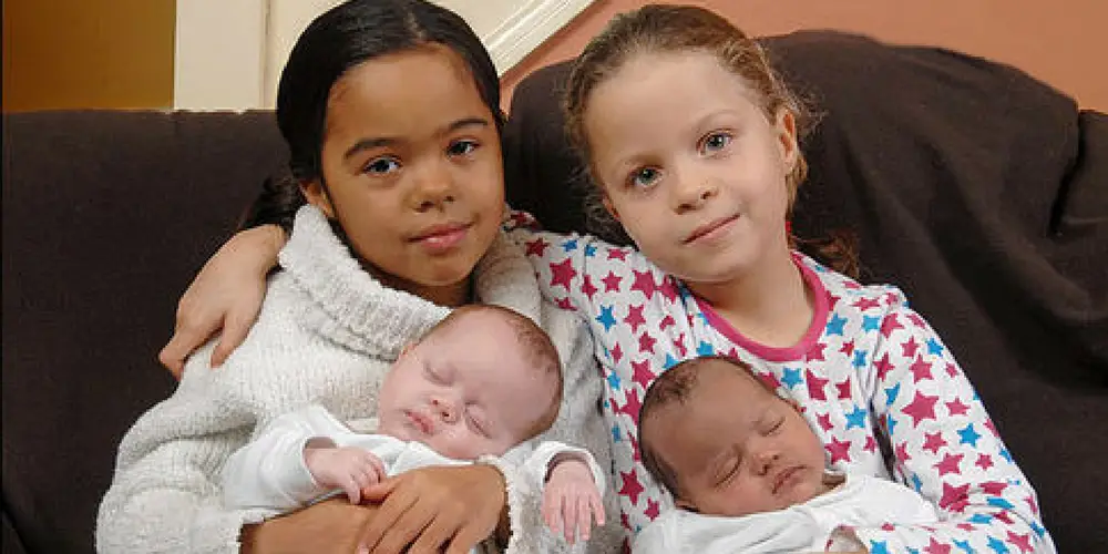Couple Gives Birth To A Set Of Black And White Twins Seven Years Later